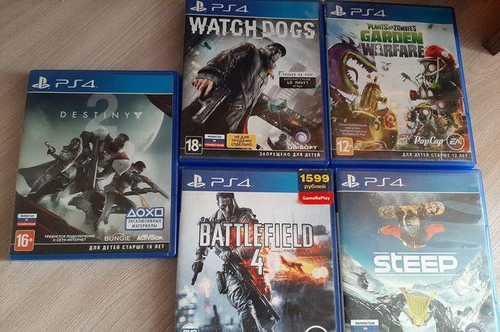 Battlefield 4,Steep,Plants,Watchdogs для PS 4