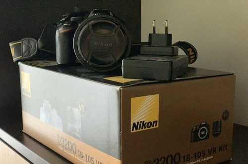 Продам зеркальный фотоаппарат Nikon D3200 18-105VR