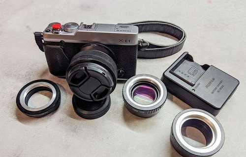 Fujifilm X-E1 + XC15-45mm + M42 speed booster