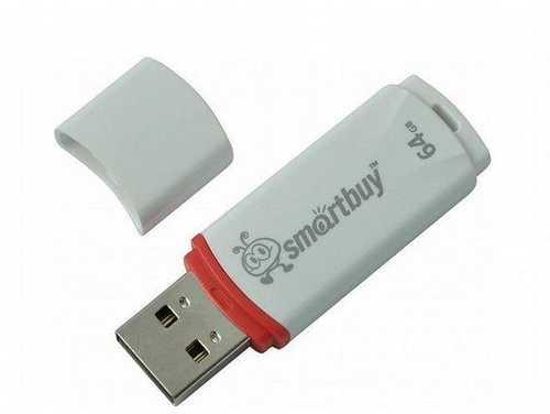 USB Флэшка SmartBuy 64GB USB2.0 (белая)