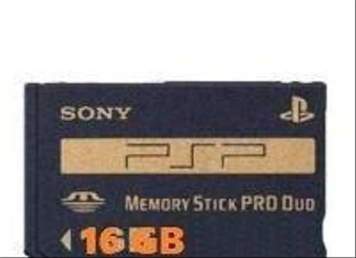 Карта памяти Sony memory stick pro duo 16Gb PSP