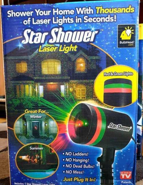 Новый Лазерный проектор Звёздный дождь Laser light