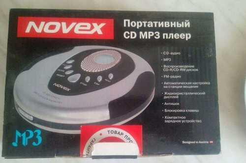 Портативный CD/MP3 + FM плеер Novex NCD-101
