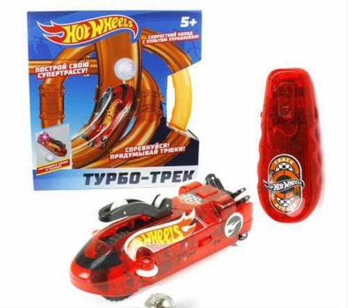 Турбо-трек 1Toy Hot Wheels 20 деталей, ик управление, 1 болид, со светом (Т14096)