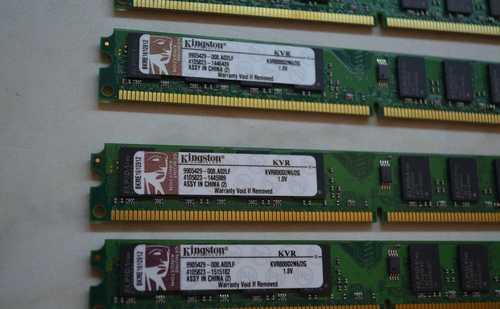 4x2GB DDR2 Kingston KVR800D2N6/2G 800MHz