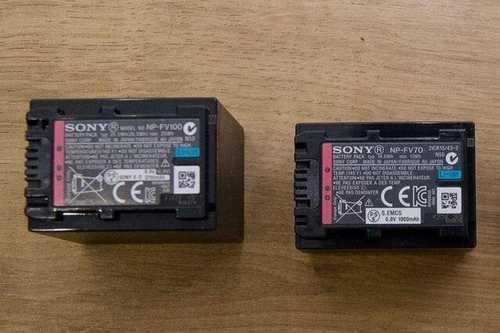 Аккумуляторы sony NP-FV100 и NP-FV70