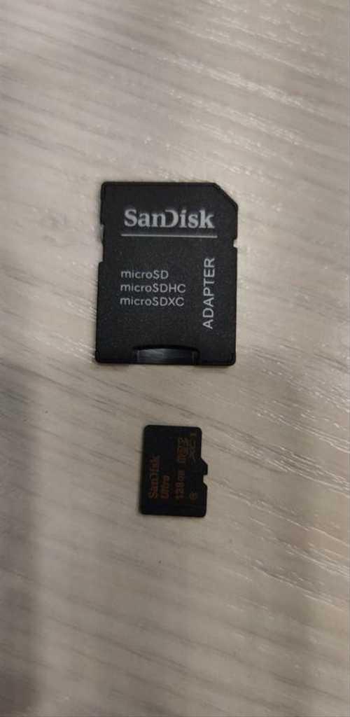 Micro SD SanDisk 128gb 10 скорость