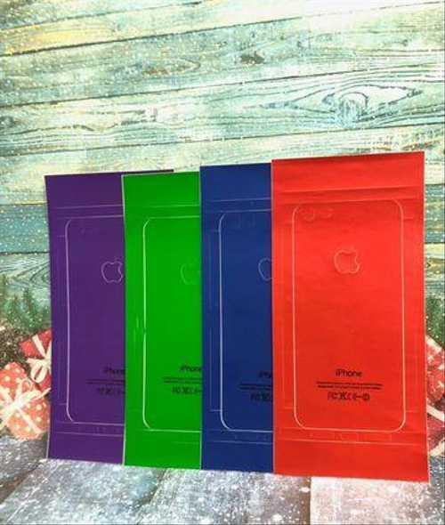 Пленки цветные iPhone 5/5S/SE
