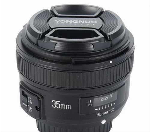 Новый Объектив Nikon Yongnuo YN35mm F2 EF