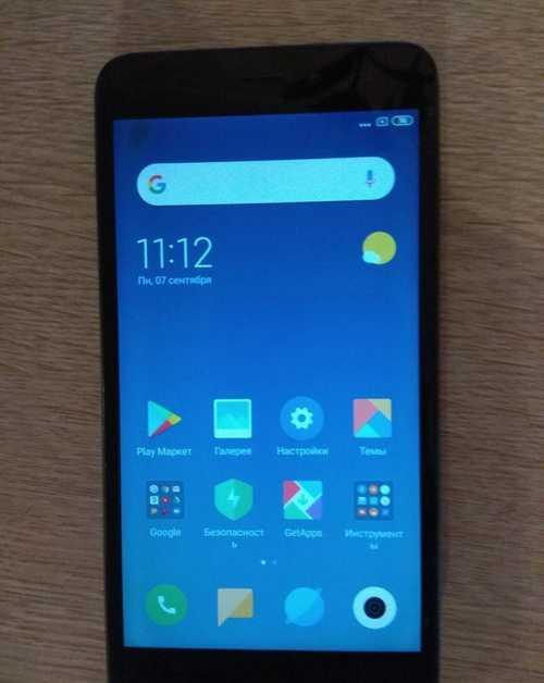 Телефон Xiaomi Redmi 4a серый 16GB/2GB