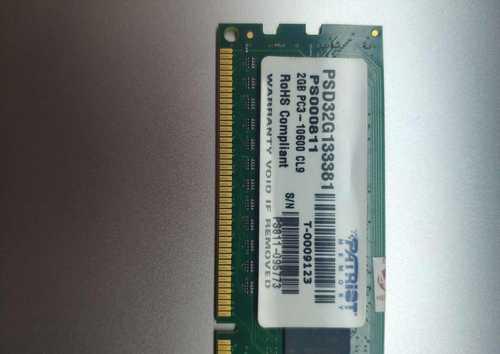 Оперативная память Patriot PSD32G133381 2GB