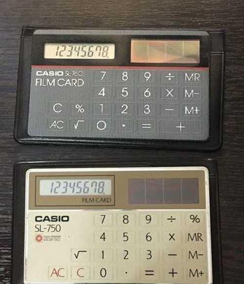 Винтажные калькуляторы (б/у) casio SL-750 и casio