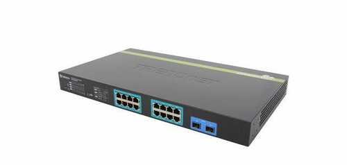 Новый 16-port Gigabit Web Smart PoE+ switch