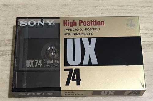 Аудиокассета Sony UX74 (Made in Japan) новая