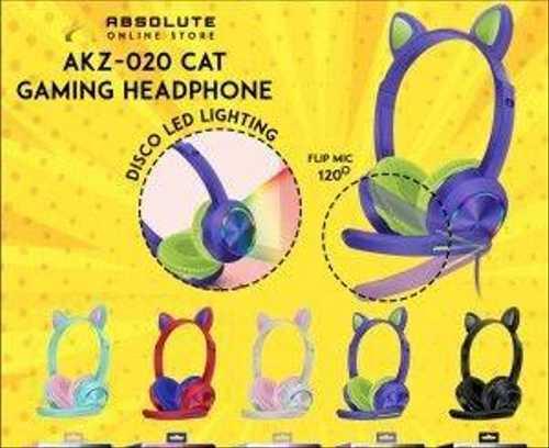 Наушники проводные Cat Ear Headset AKZ-020