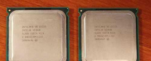 Два процессора/CPU Intel E5335, 4c 2Ghz/8M/1333