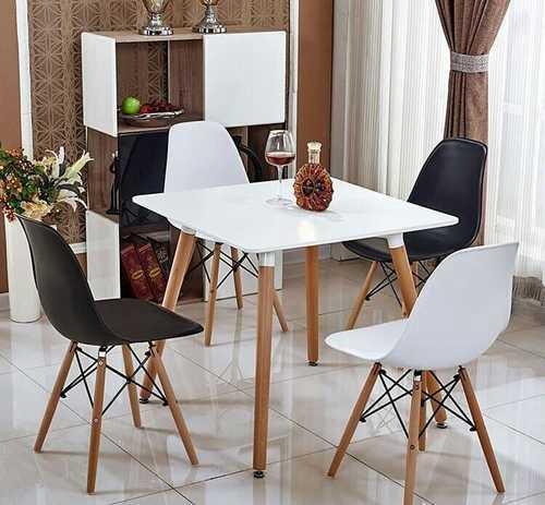 Обеденная группа Стол Oslo Square и 4 стула Eames