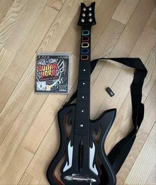 Guitar hero Warriors of Rock PS3 гитара + диск