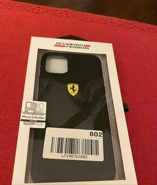 Чехол Ferrari для iPhone 11 Pro Max, новыи