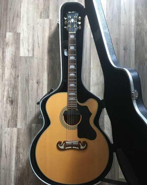 Гитара аккустическая Epiphone EJ200 +апгрейд+кейс