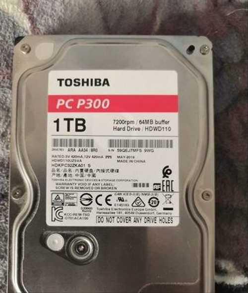 Жесткий диск Тошиба 1 ТБ. Toshiba p300 1tb.