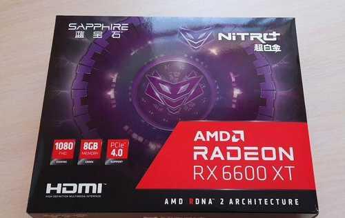 Видеокарта Sapphire 6600XT nitro+ (новая)
