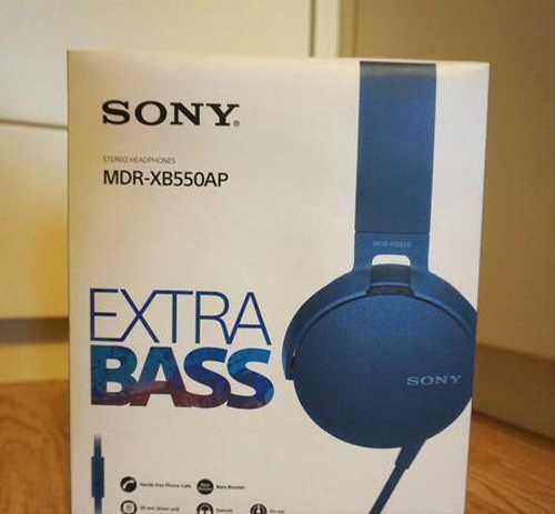 Новые наушники Sony MDR-XB550AP Extra Bass, мик