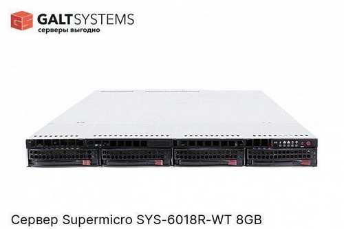 Сервер Supermicro SYS-6018R-WT 8GB 1xE5-2643V4