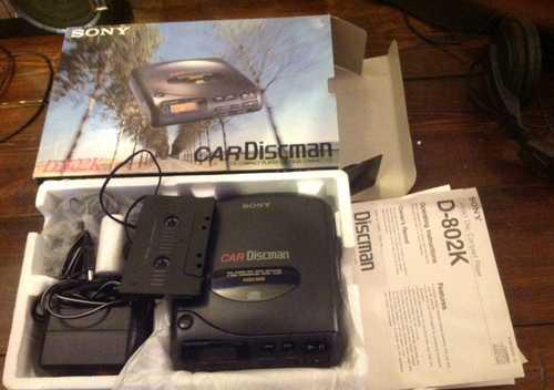 Sony CAR discman D-802K портативный сd плеер, с во