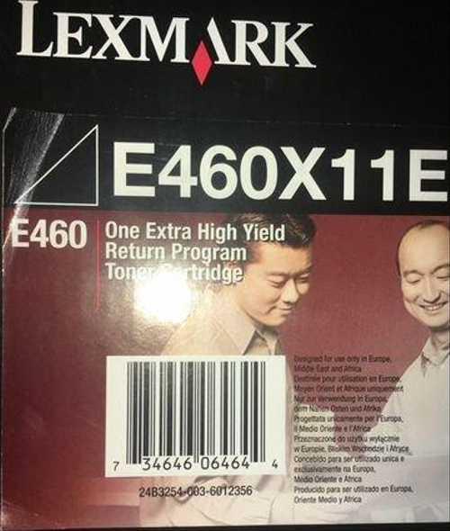 Картридж Lexmark E460X11E black