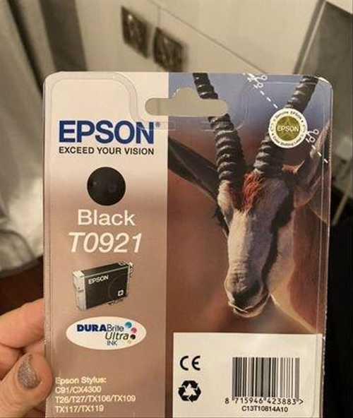 Картридж Epson T0921 черный