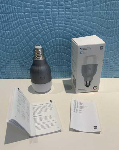 Лампа светодиодная Mi LED Smart bulb xiaomi E27