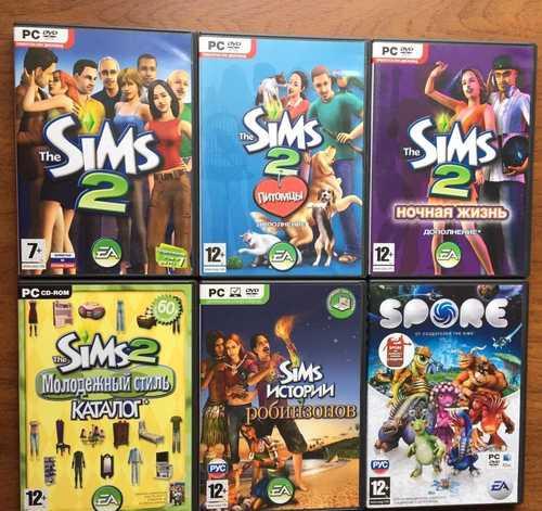 Игры Sims 2 и Spore