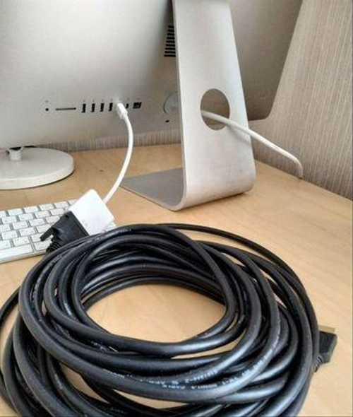 Переходник с Thunderbolt -DVI-I +DVI-I -hdmi