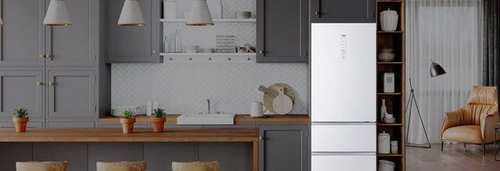 Холодильник белоснежный Haier A3FE742cgwjru новый