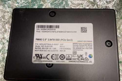 SSD диск samsung 2.5" PM983 3.84 Тб PCIe 3.0 x4 (N