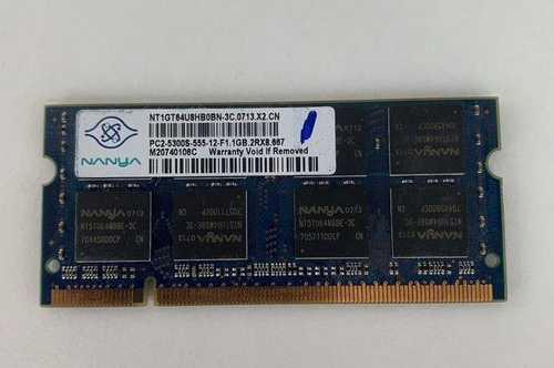 Оперативная память NT1GT64U8HB0BN-3 SO-dimm DDR-2