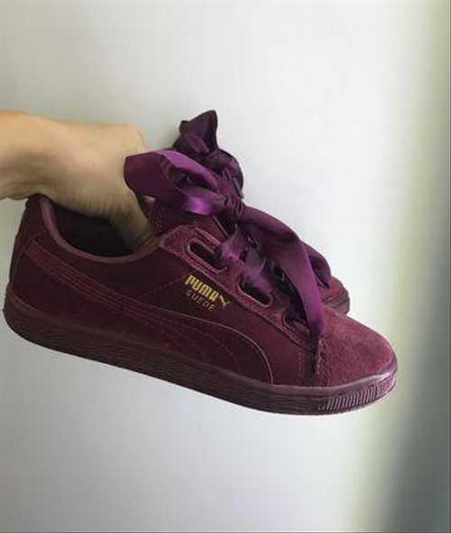 Кроссовки Puma Suede Бордовые