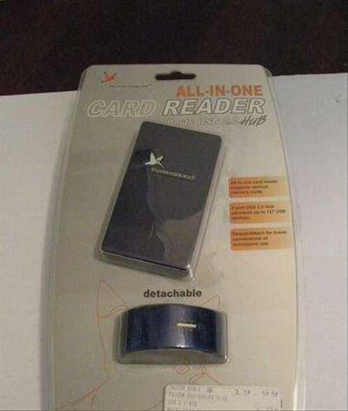 Кард ридер Card reader + 4 USB. Новый