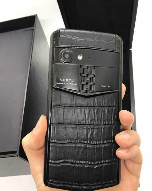 Vertu Aster P Black Alligator