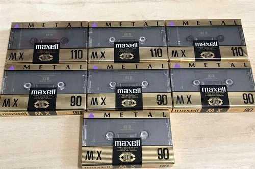 7 аудиокассет Maxell MX Metal