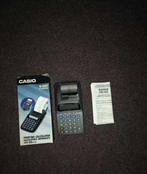 Калькулятор с принтером Casio HR-8Bgyb