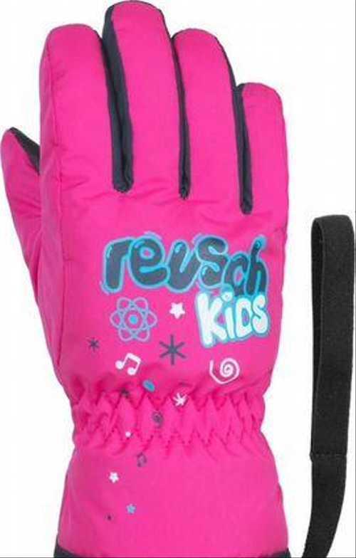 Перчатки горнолыжные reusch 2021-22 Kids Pink Glo