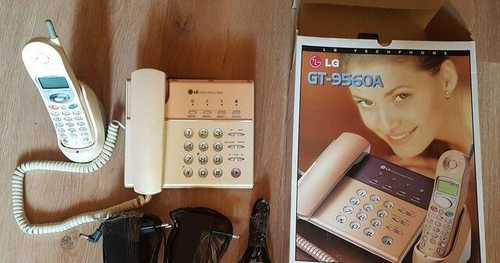 Радиотелефон LG GT-9560A (база с трубкой + трубка)