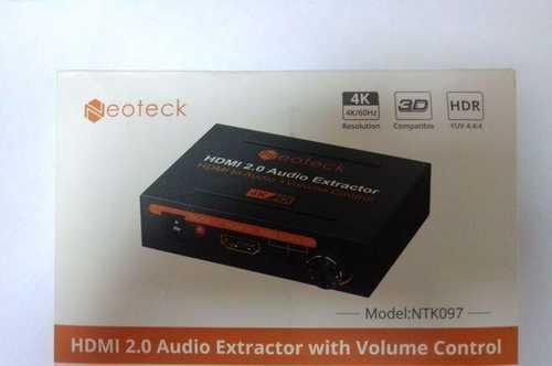 Neoteck аудио экстрактор 2160P 4K x 2K hdmi