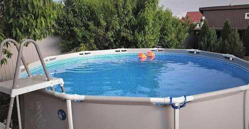 Каркасный бассейн Intex prism frame pool 4,57Х1,22