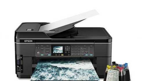 Мфу Epson WF-7510, А3, с снпч, гарантия, чернила