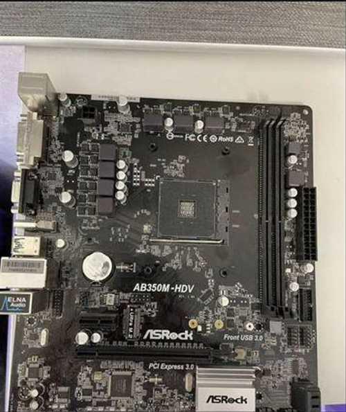 Материнская плата asrock b350-hdv