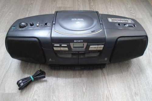 Магнитофон двухкассетный с радио и CD Sony CFD-222