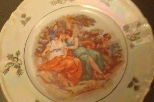 Тарелка Мадонна фарфор.Kahla гдр